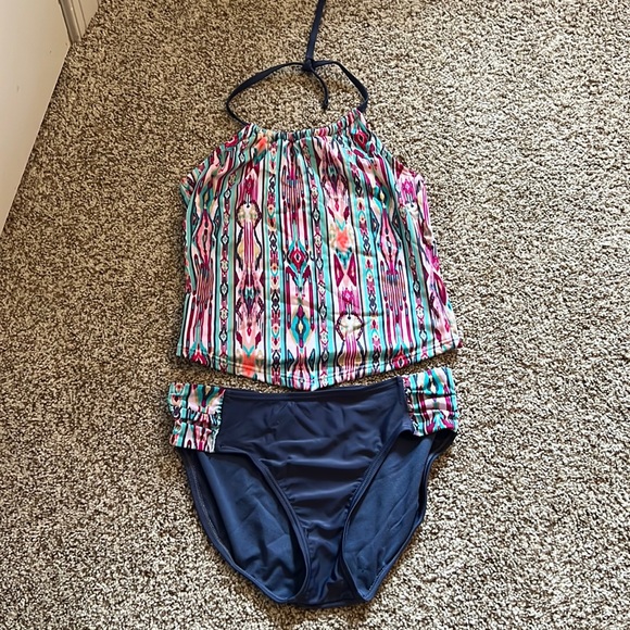 Swim | Xl Girls Halter Style Tankini Swim Suit | Poshmark